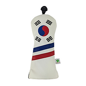 Foretra - Limited Edition Korea Flag Design - Fairway Wood Head Cover - Tour Quality Golf Club Cover - Style and Customize Your Golf Bag