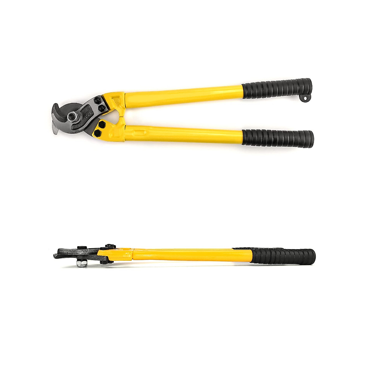 QWORK Hardened Cable Cutter, 18" Heavy Duty Stainless Steel Wire Rope Cutter for Cutting Steel Wire