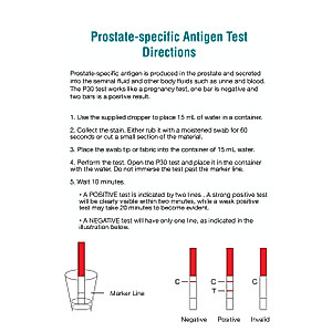 Semen Detection Test - P30 Antigen - Perform Five Tests - Used in Forensic Science Labs - Includes Supplies and Directions