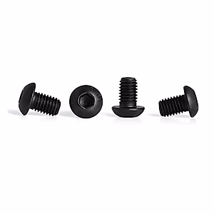 50 Pcs M5-0.8 x 12mm Button Head Socket Cap Screws, 10.9 Grade Alloy Steel, Allen Socket Drive, Black Oxide Finish, Full Thread (10.9 Grade,M5-0.8 x 12mm,50 Pcs)