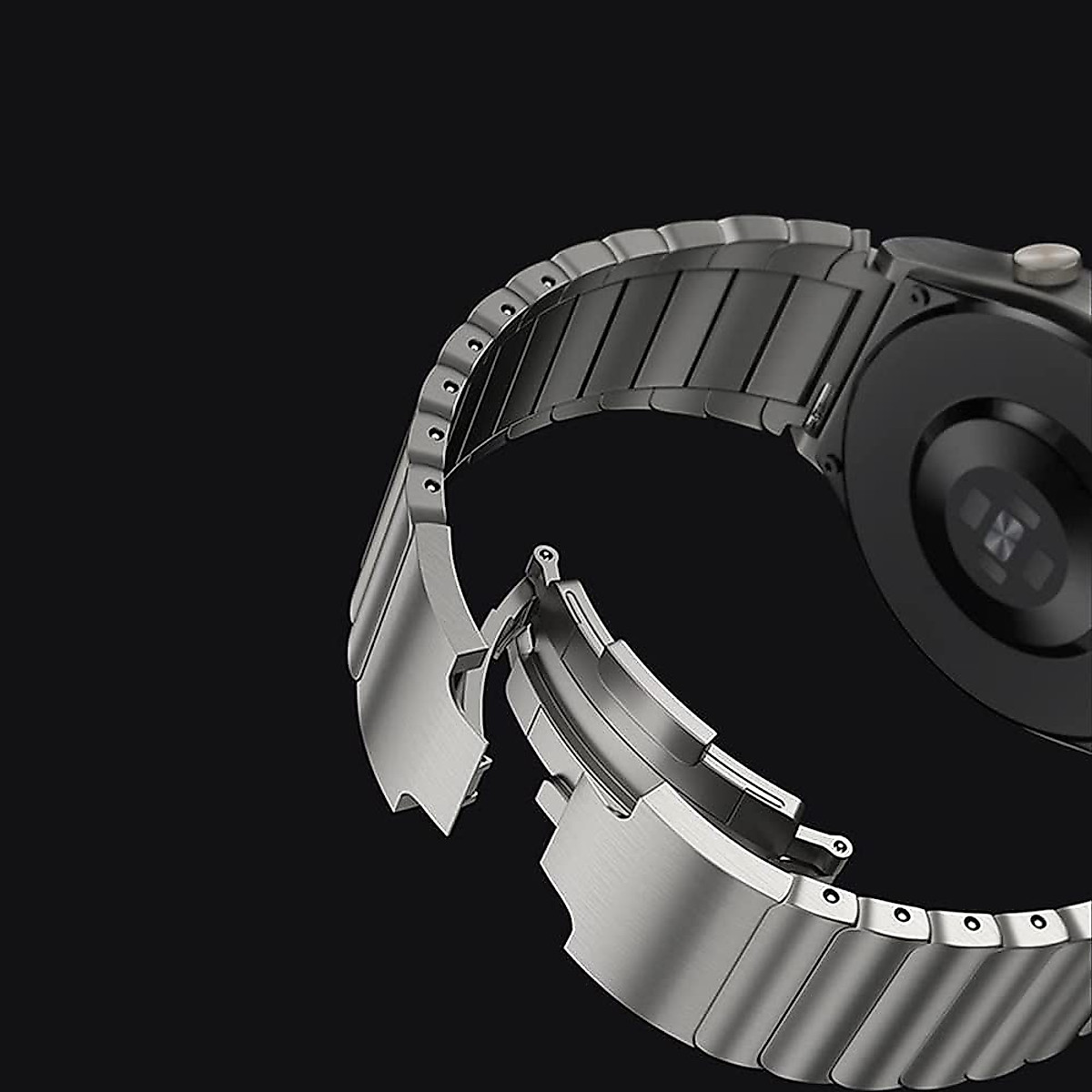 VeveXiao Strap Compatible with Huawei Watch GT5 46mm/GT4 46mm/GT 3 46mm/GT 2 Pro/Watch 4 Pro/GT 4 46mm, 22mm Stainless Steel Replacement Strap Compatible with Samsung Galaxy Watch 3 45mm Metal Band