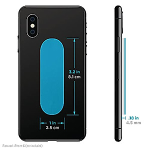 The PhoneFin: Expandable Finger Grip, Stand, and Mount for Smartphone - Exotic (Snake Silver)