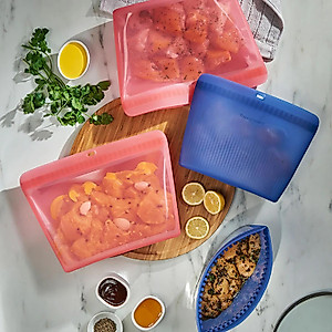 Tupperware Ultimate Silicone 4-Bag Food Storage Set