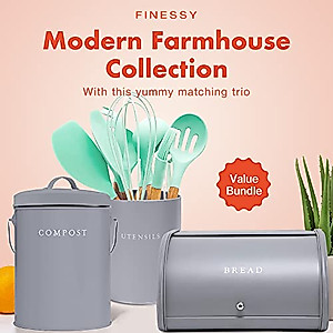 Bread Box For Kitchen Countertop Bread Container, Bread Keeper Breadbox Bread Holder, Farmhouse Bread Boxes For Kitchen Counter, Bread Storage Container Bread Bin Bread Buddy Stainless Steel Bread Box