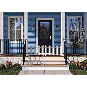 Zippity Outdoor 22in H x 44in W White Vinyl Portable Puppy Dog Fence Kit ZP19055 (2 Pack)