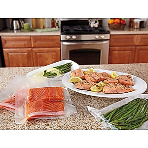 FoodSaver Vacuum Sealer Bags, Rolls for Custom Fit Airtight Food Storage and Sous Vide, 11" x 16' (Pack of 3)