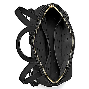 Kate Spade New York Staci Dome Saffiano Leather Medium Backpack Black