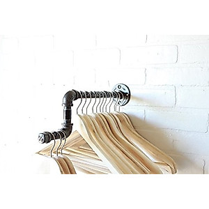 Urban Industrial Pipe Wall Rack - Clothing Rack, Closet Organization, Retail Display