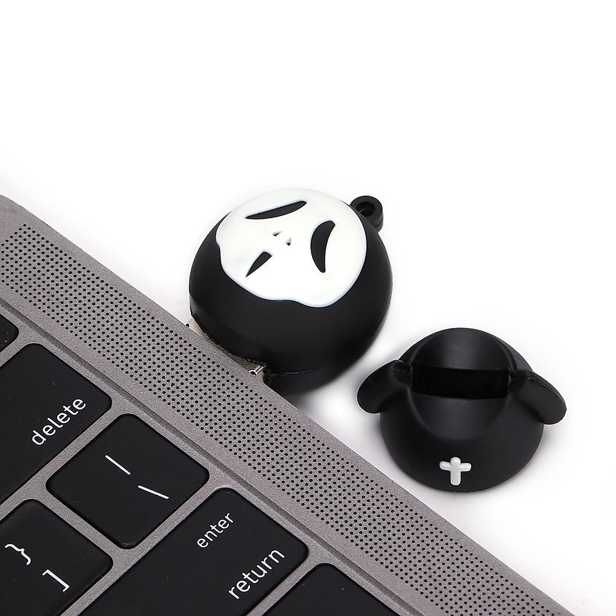 USB Flash Drive USB2.0 Memory Stick, Faceless Ghost Cartoon U Disk Drive Storage High Speed Thumb Drive, Data Transmission Portable for Computer/Laptop (64GB)