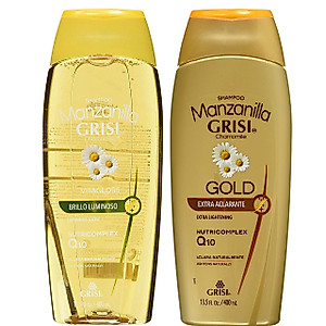 Manzanilla (Chamomille) Natural Gloss Shampoo & Silky & Shine Conditioner Set 400ml