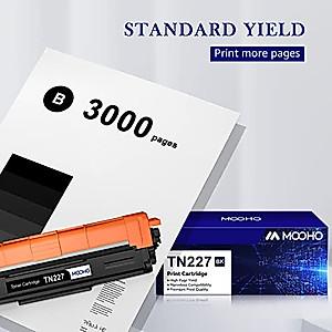 TN227BK TN223BK High Yield Compatible Toner Cartridge Replacement for Brother TN227 TN227BK TN-227 TN-227BK TN223 TN223BK for MFC-L3770CDW HL-L3270CDW HL-L3290CDW MFC-L3710CW Printer (Black, 2-Pack)