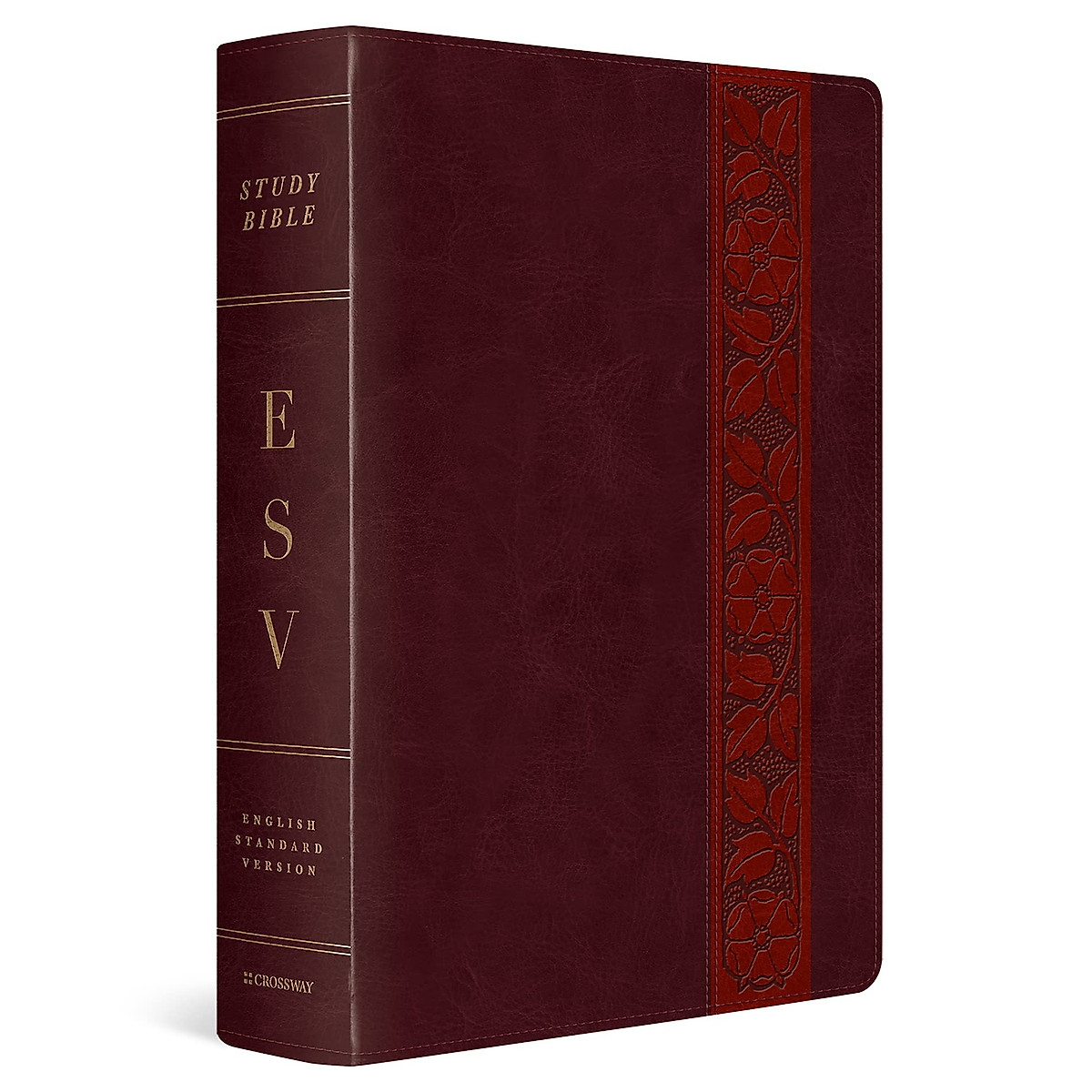 ESV Study Bible, Large Print (TruTone, Mahogany, Trellis Design)