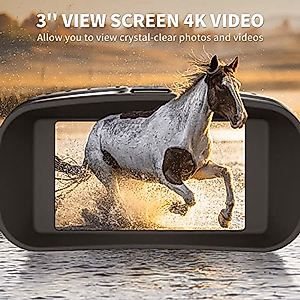 Night Vision Binoculars - Night Vision Goggles for Adults, 3'' Digital Infrared Night Vision can Save Photo and Video with 32GB Memory Card & Rechargeable Lithium Battery