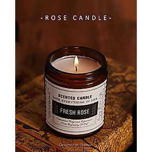 Candles, Sandalwood Rose Candle and Lavender Candle, Long Lasting Soy Scented Candles Set Gifts for Women, Birthday Gift, Christmas Gfits