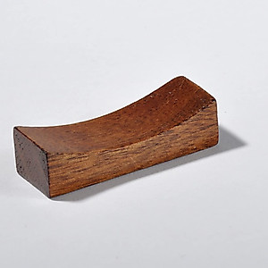 Japanese Style Flatware Stand Rest: Wooden Chopsticks Rest Rack Spoon Fork Knife Tableware Stand Holder for Home Restaurant 12pcs Khaki Kitchenware (Color : Coffee)