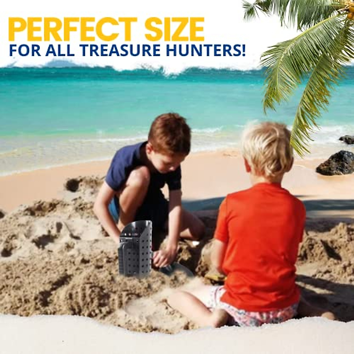 VIKOS Products Detector Accessories - Sand Scoop and Trowel for Detecting and Beachcombing - Made of Heavy-Duty Plastic - Lightweight and Portable Sand Scoop & Shovel for All Ages