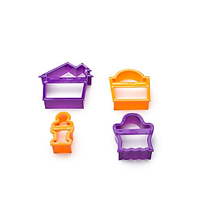 Fox Run 3668 Nesting Halloween Cookie Cutters, 1.5 x 4.5 x 7.5 inches, Multicolored