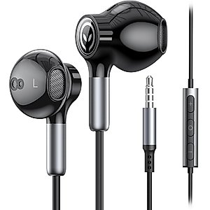 BENEWY ME910 Earphones, Wired Headphones with Microphone, in-Ear Noise Lsolating Earbuds and Volume Control, 3.5mm Jack Earphones for iPhone, iPod, iPad, MP3, Huawei, Samsung