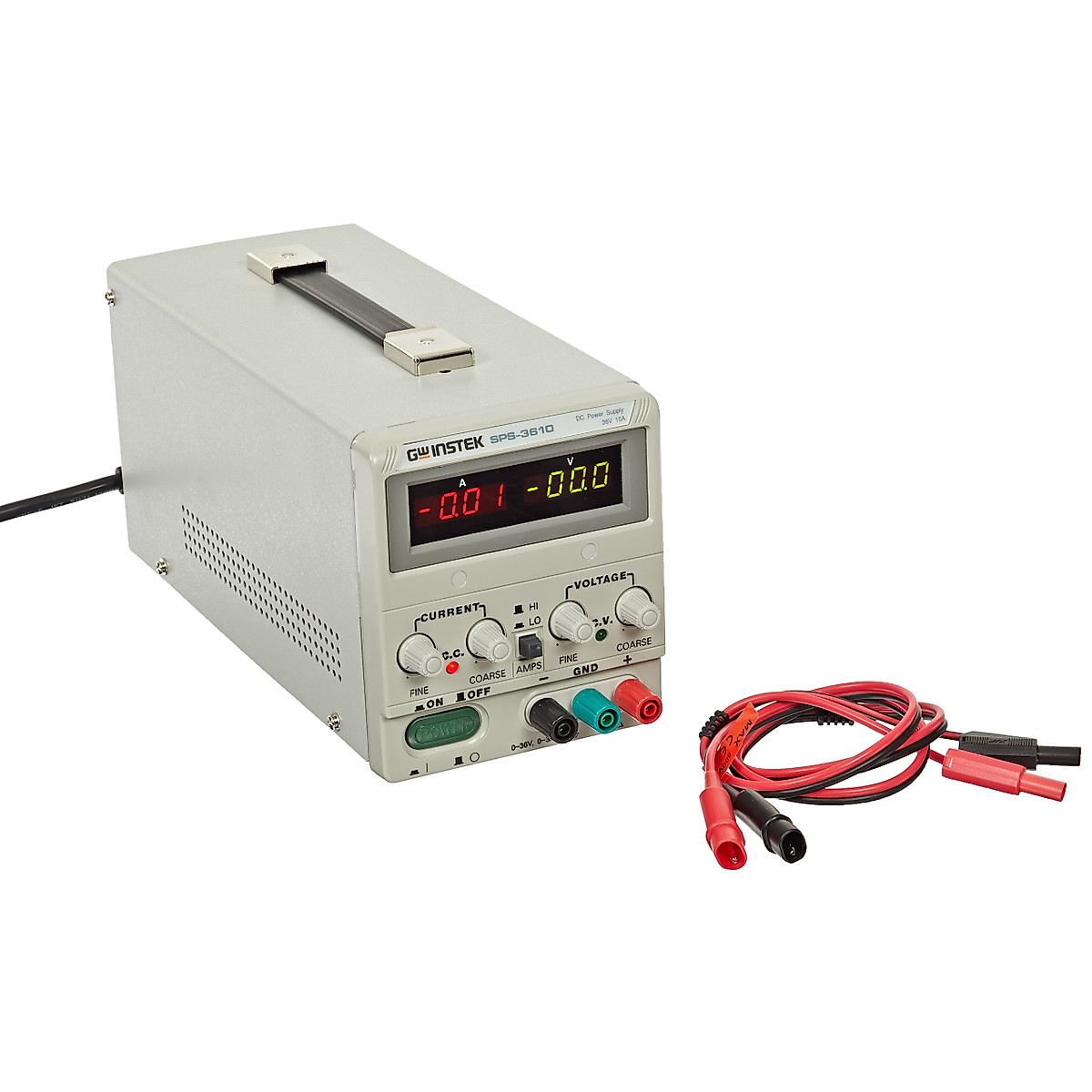 GW Instek SPS-3610 Switching DC Power Supply, 0-36 Volts, 0-10 Amps