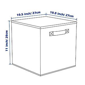 ShellKingdom Storage Bins, Foldable Fabric Storage Cubes And Cloth Storage Organizer Drawer For Closet And Toys Storage,2 Pack（Lavender）