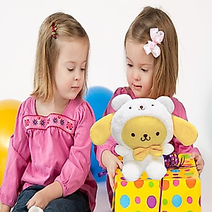 Pompompurin Plush Toy 8", Soft Kawaii Plush Doll, Cute Stuffed Animal Kurom Anime Plush Pillow, Cartoon Figure Toy Birthday Party Favors for Children Girls Fans Collection, Christmas, New Year, Yellow