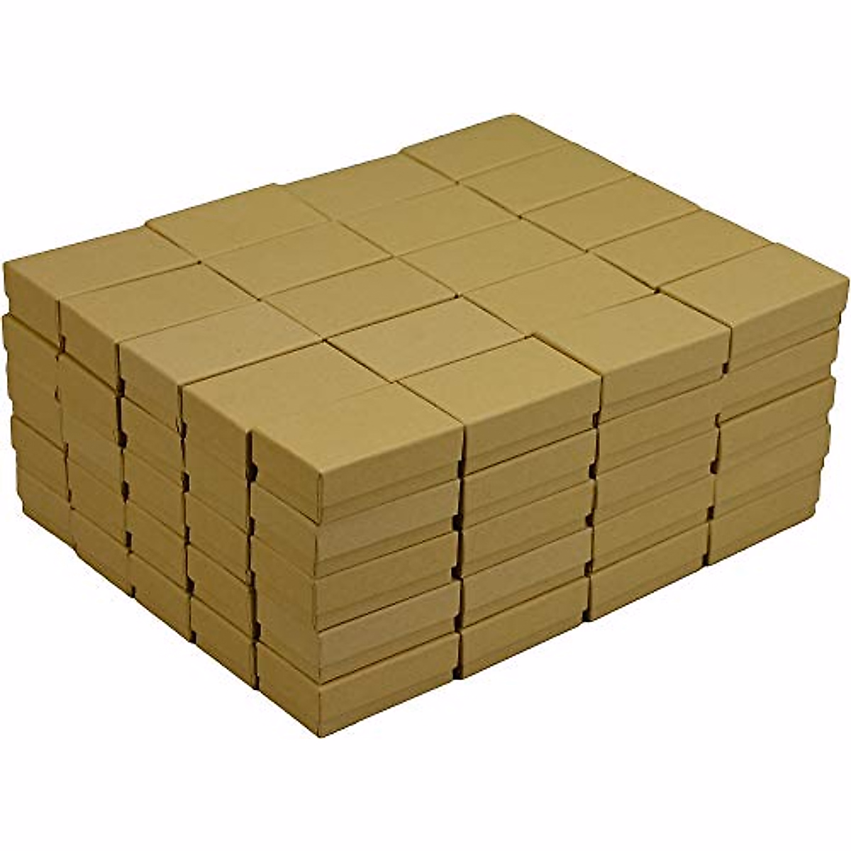 JPB Kraft Cotton Filled Jewelry Box #21 (Case of 100) 2.5 inches x 1.5 inches