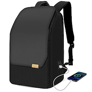 G-FAVOR Laptop Backpack for Men 15.6 inch Business Smart Backpack with USB Charging Port, Water-resistant Expandable Travel Backpack for Work Office Commuter