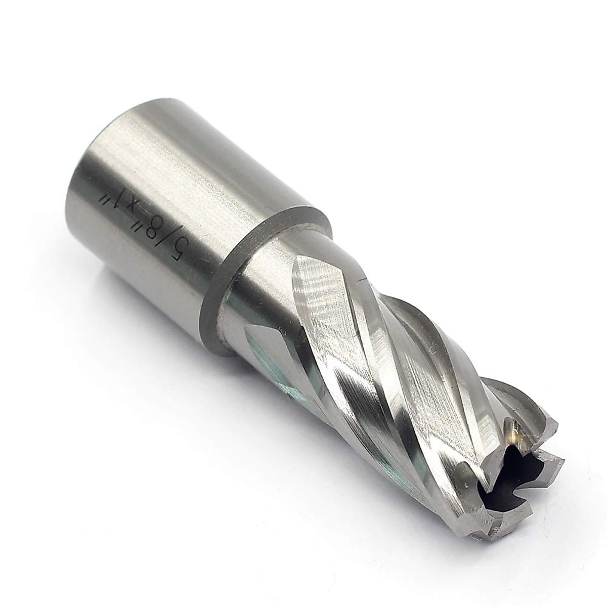 Annular Cutter JESTUOUS 3/4 Inch Weldon Shank 5/8 Cutting Diameter 1 Cutting Depth with Two-Flat HSS Kit for Magnetic Drill Press,1 Piece