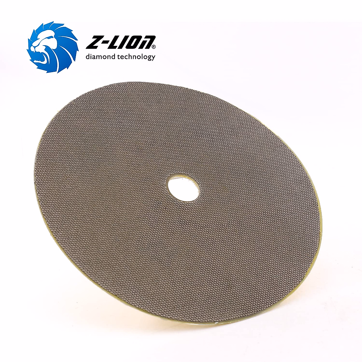 Z-Lion 7 Inches Diamond Polishing Pads Electroplated Grit 120 Professional for Glass,Pack of 4