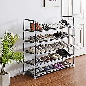 Shoe Rack, 25 Pairs, 5 Tiers Shoe Organizer, Shoe Racks for Closets, Shoe Organizer for Closet, Closet Shoe Organizer, Shoe Rack Organizer, Shoe Rack 25 Pairs, Tall Shoe Rack, 38"Lx12"Wx35"H