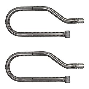 UpStart Components 2-Pack BBQ Gas Grill Tube Burner Replacement Parts for Sterling Forge 720-0016 - Compatible Barbeque Stainless Steel Pipe Burners