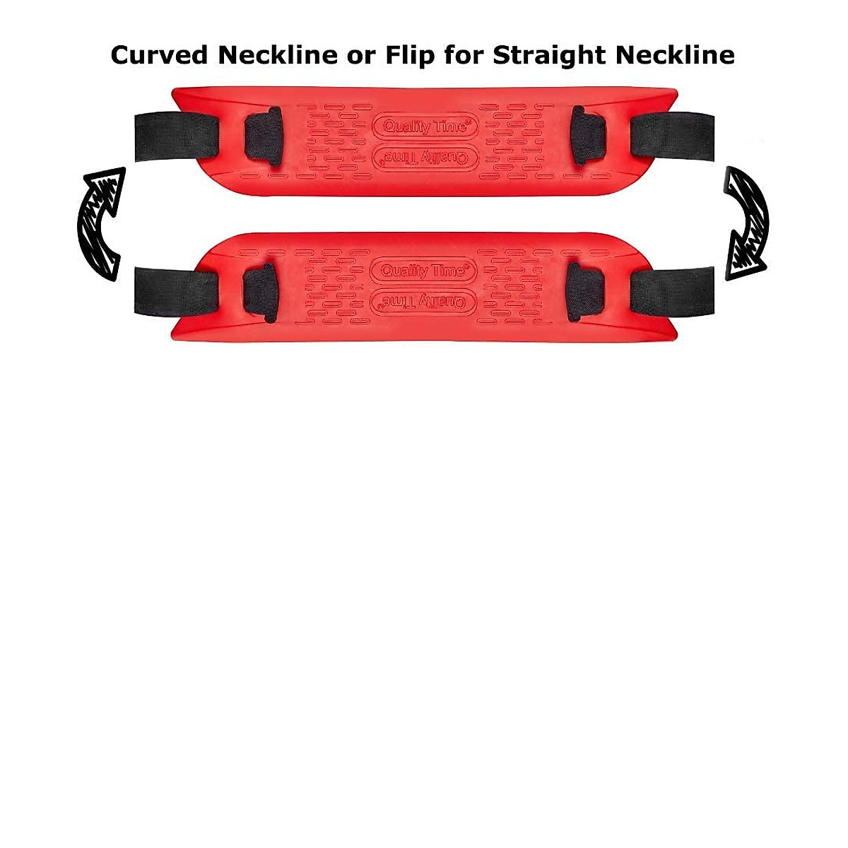 Quality Time Neck Hair Guide SuPremium - A Neckline Template for Shaving and Keeping a Straight or Curved Neck Hairline; a Line Up Stencil for Neckline Haircuts, Do-it-Yourself Made in USA