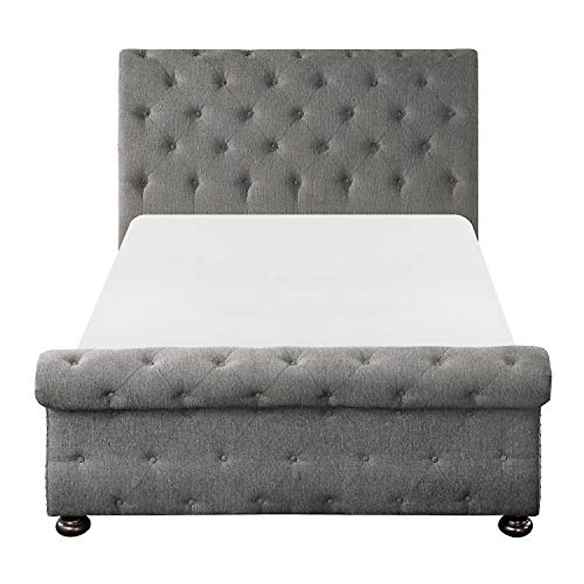 Lexicon Corbin Upholstered Sleigh Bed, Cal King, Gray