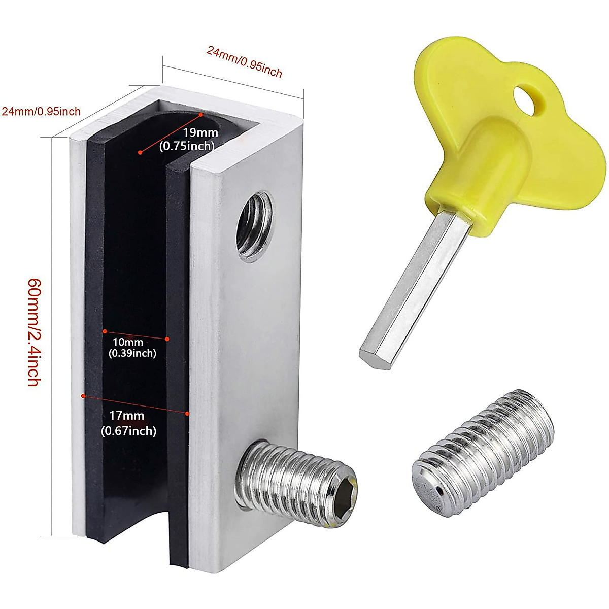 Window Locks, 4 Sets Premium Sliding Window Locks Security Up and Down Window, Vinyl Double window locks for Childproof Home Safety, Adjustable Vertical Horizontal Sliding Door Windows Lock Stopper