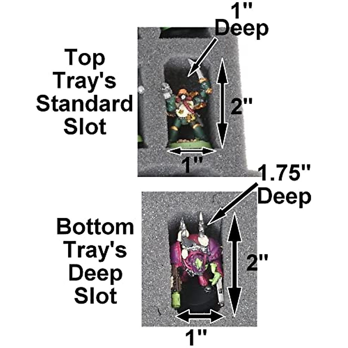 Case Club 134+ Miniature Figurine Hard Shell Carrying Case - Fits Warhammer 40k, DND, Battletech, Citadel & More! This Tabletop Army Travel & Storage Case Will Organize Your D&D and Warhammer Set