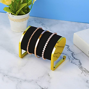 Starain Tennis Bracelets for Women White Cubic Zirconia Bling Bracelet,Rose Gold Copper Beaded Bracelet Cuff Bracelet Set