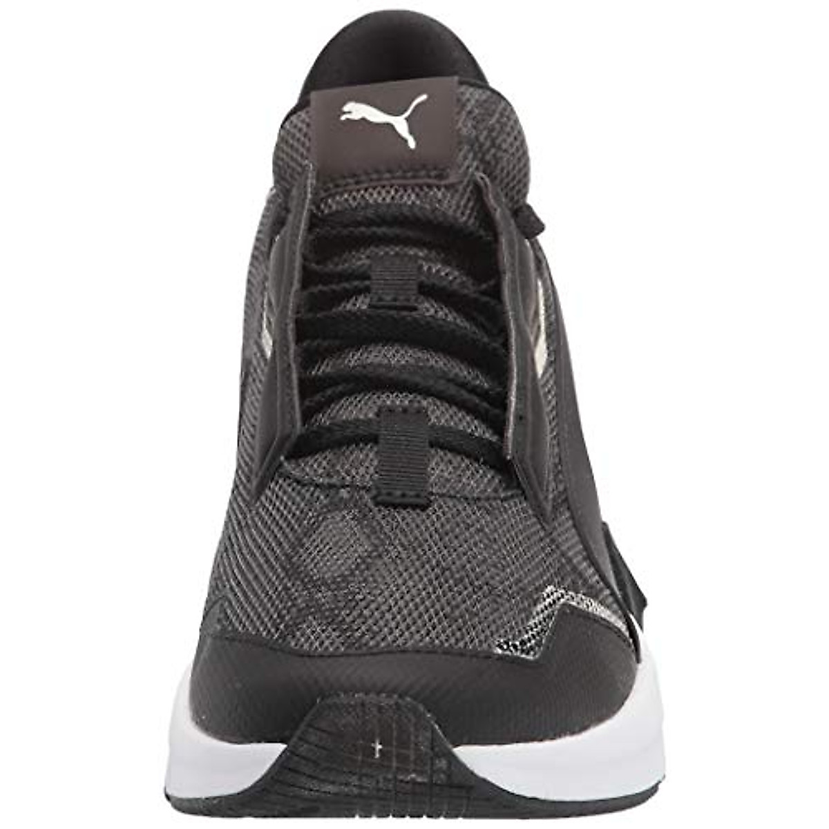 PUMA womens Provoke Xt Cross Trainer, Puma Black-metallic Silver, 7 US