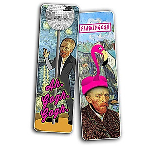 Van Gogh Bookmarks Cards Series 3 (12-Pack) – Cool Funny Silly Bookmarker Set – Stocking Stuffers Gift Ideas for Adults Men Women