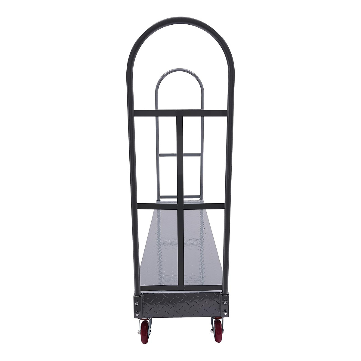 YIYIONCE U-Boat Cart 2000LBS Heavy-Duty Platform Truck Narrow Storage Cart Steel U-Boat Platform Truck Dolly with 6 Casters Industrial Hand Trucks for Warehouse | US Stock (51" L x 16" W x 65" H)