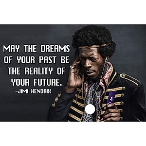 Jimi Hendrix Quote Poster Black History Month Posters Wall Art Music Quotes Cool Woodstock 1969 Teaching Decorations Jimmy Classic Rock Decor Black Decoration Teacher Decoration Mindsets Legend P040