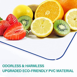 AimerGro 30x48 Inch Clear Plastic Pad Table Protector Cover Dining Room Tablecloth Office Desk Mat Easy Clean Heat Resistant Protection Glass Wood Tabletop Office Writing Desk Kitchen Coffee Table