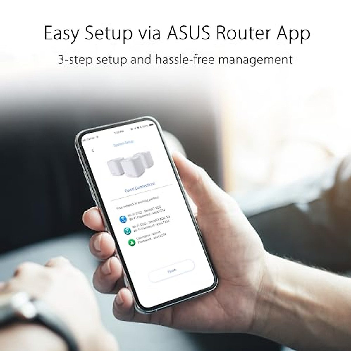 ASUS ZenWiFi AX Mini (XD5) Dual-band Whole Home Mesh WiFi System (3 Pack), WiFi 6, 802.11ax, up to 5000 sq ft & 5+ rooms, AiMesh, Lifetime Internet Security, Parental Controls, Easy Setup
