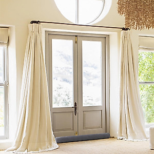 Sunolga Door Draft Stopper for Bottom of Door, 38 Inch Under Door Air Stopper with Removable Cover for Gaps Up to 3 Inch, Machine Washable Noise Blocker for Home, Grey