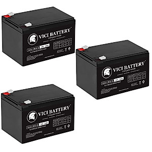 VICI Battery VB12-12 - 12V 12AH F2 Razor Battery fits MX650, W15128190003-3 Pack Brand Product