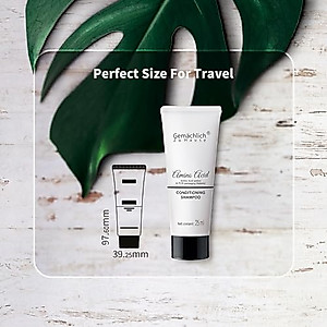 Gemächlich ZuHause Conditioners and Shampoos with Natural Ingredients, 0.85oz Travel Size 2-in-1 Conditioning Shampoo Bulk Sets for Hotel Airbnb, 100 pieces