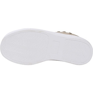 Mia Kids Big Girl's Jonny Sneakers Low Top Platform Gold/Leopard Sz. 5