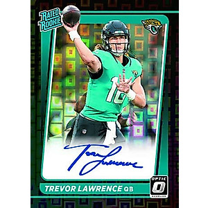 2021 Panini Donruss Optic Football Jumbo Cello Pack (Green Velocity Parallels!) - 12 Trading Cards per Pack
