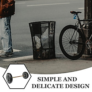 iplusmile 1 Set Trash Can Replacement Wheels Trash Can Rubber Wheel Waste Bin Replacement Wheel Rubber Wheel for Garbage Can Garbage Can Wheel Iron 48c Boutique Through Mandrel