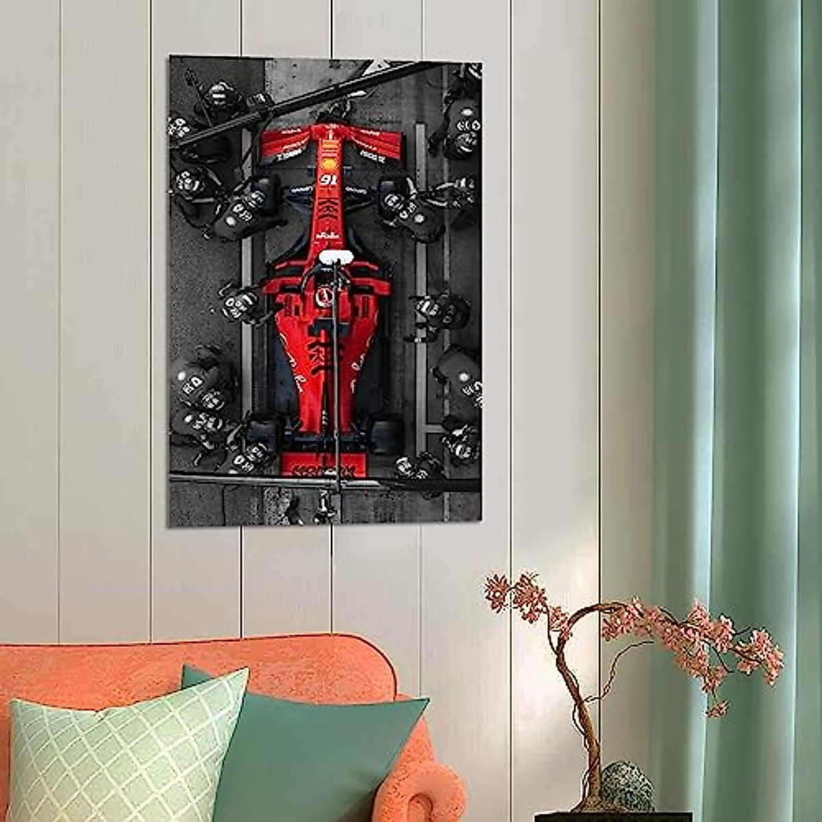 MATYBATE Raceway Sf1000 Charles Leclerc F1 Canvas Art Poster And Wall Art Picture Print Modern Family Bedroom Decor Posters 16x24inch(40x60cm)