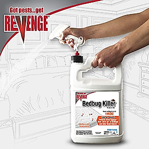 REVENGE Bedbug Killer, 128 oz Ready-to-Use Spray, Long Lasting Odorless Insecticide Formula, Kills on Contact
